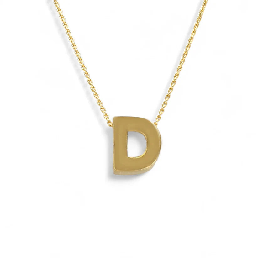 14K Gold Letter D Set – Veronajoyeria